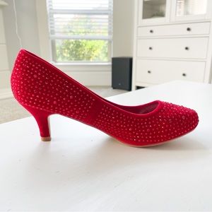 Mascotte | Shoes | Mascotte Red Embellished Heels Sunny2 B3 | Poshmark